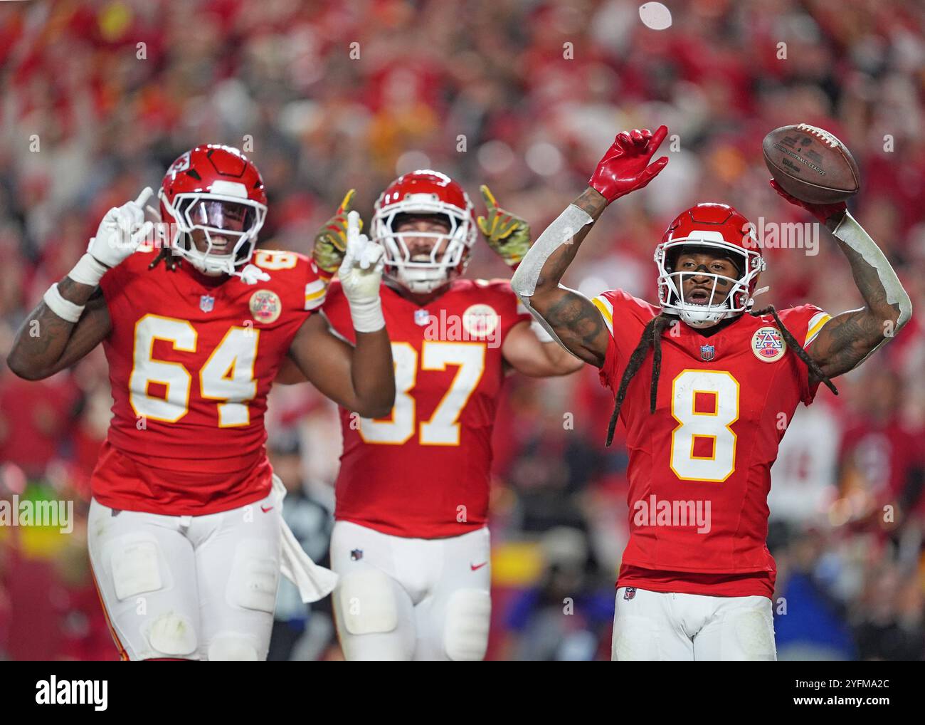 Kansas City, United States. 04th Nov, 2024. Kansas City Chiefs wide ...