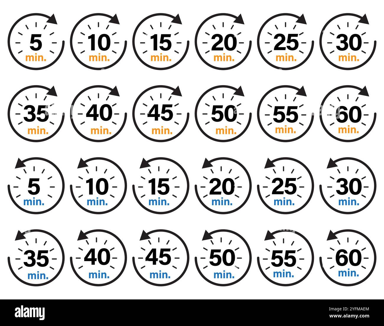 Countdown minutes Stock Vector Images - Alamy