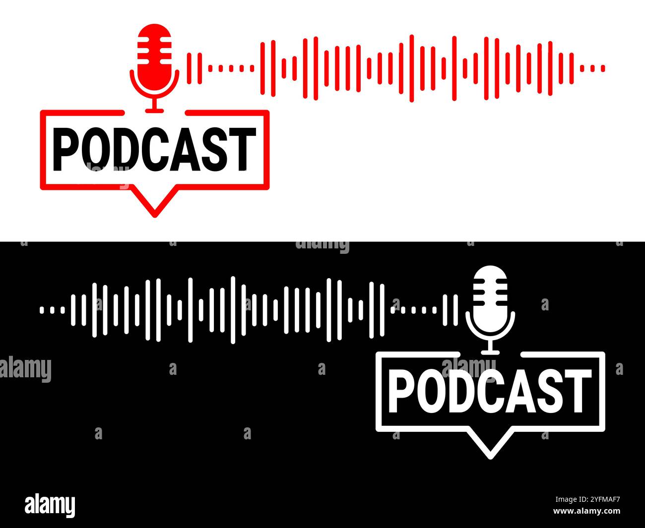 Podcast studio Stock Vector Images - Alamy