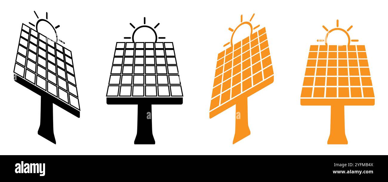 Solar cell commercial building Cut Out Stock Images & Pictures - Alamy