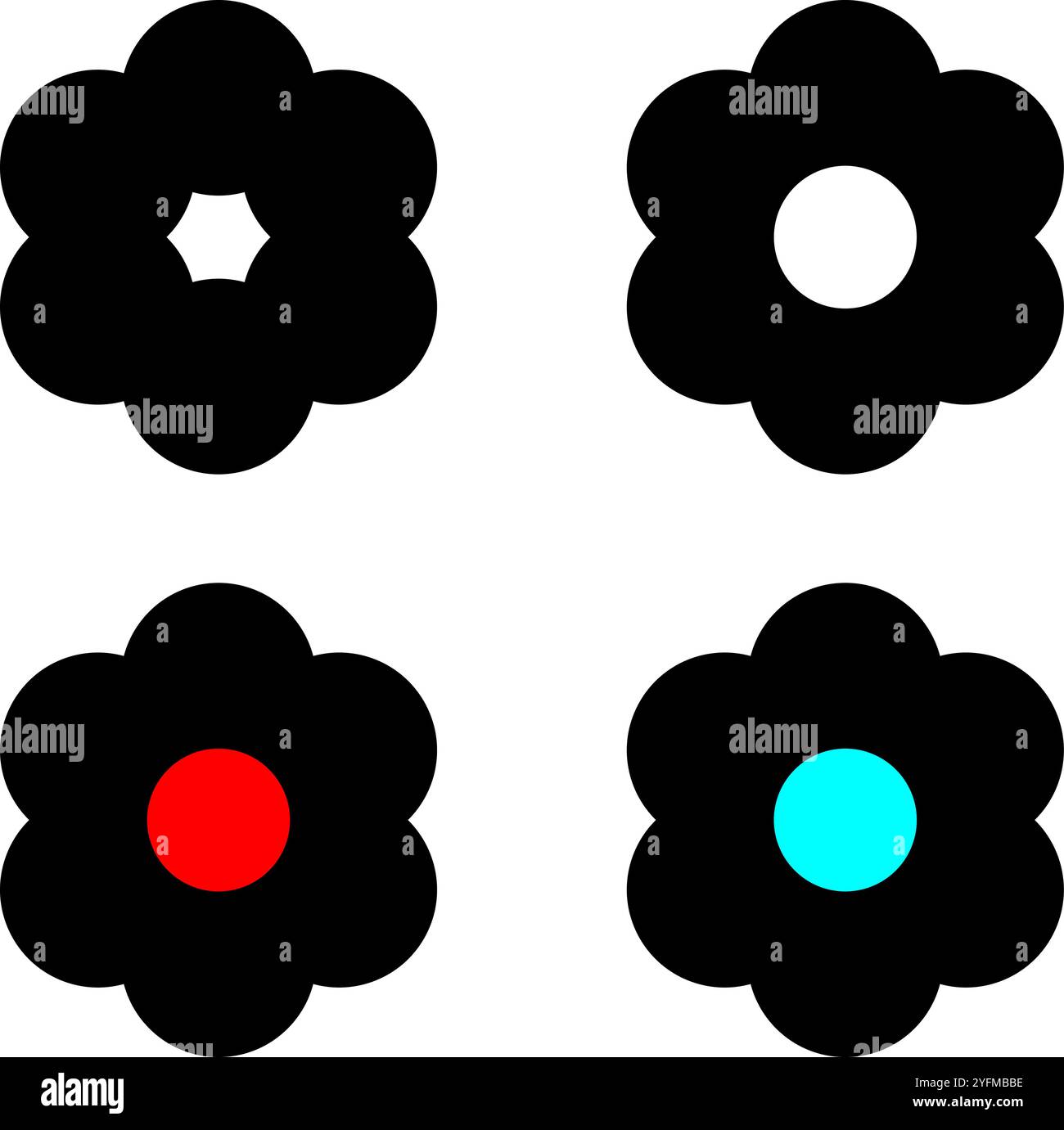 Stylized floral designs in Stock Vector Images - Alamy