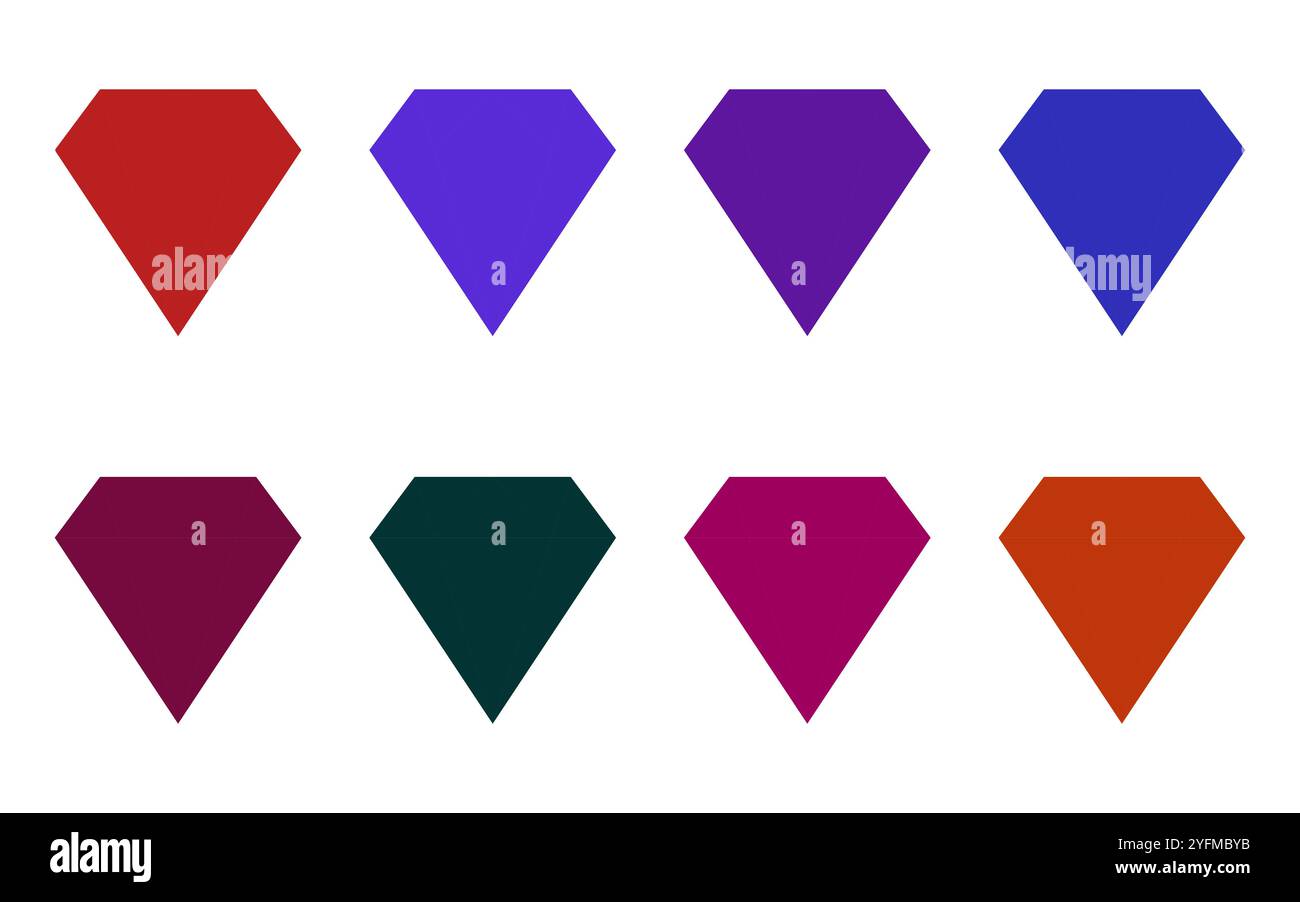 Colorful Diamond Shapes on Light Blue Background Stock Vector Image ...