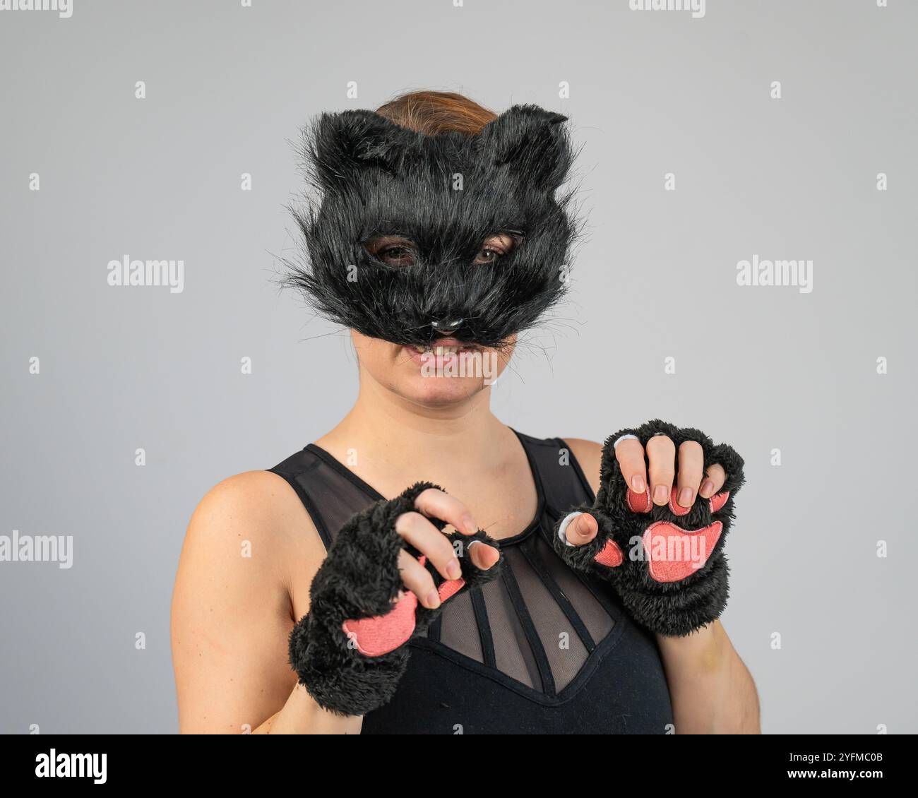 Quadrober girl in cat hi-res stock photography and images - Alamy
