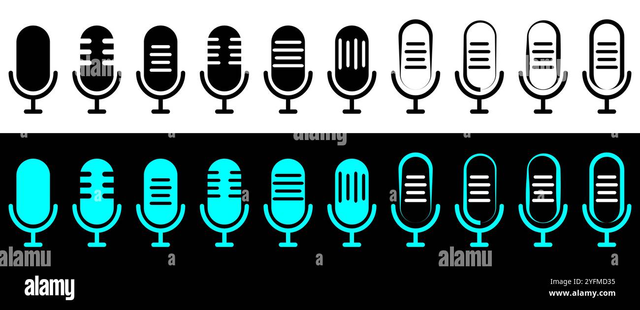 Microphone icon animation sound icon hi-res stock photography and ...