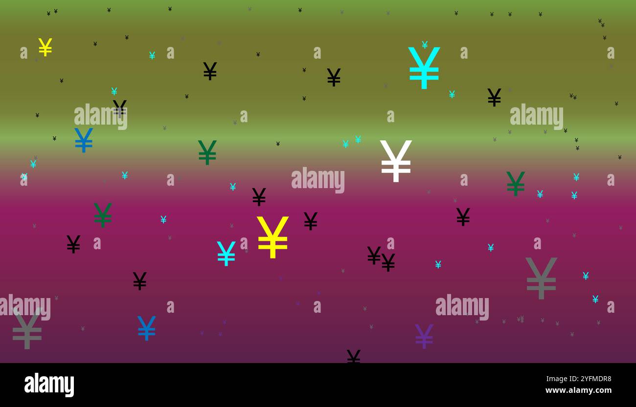 Yen symbols of different sizes and opacity seamless background pattern ...