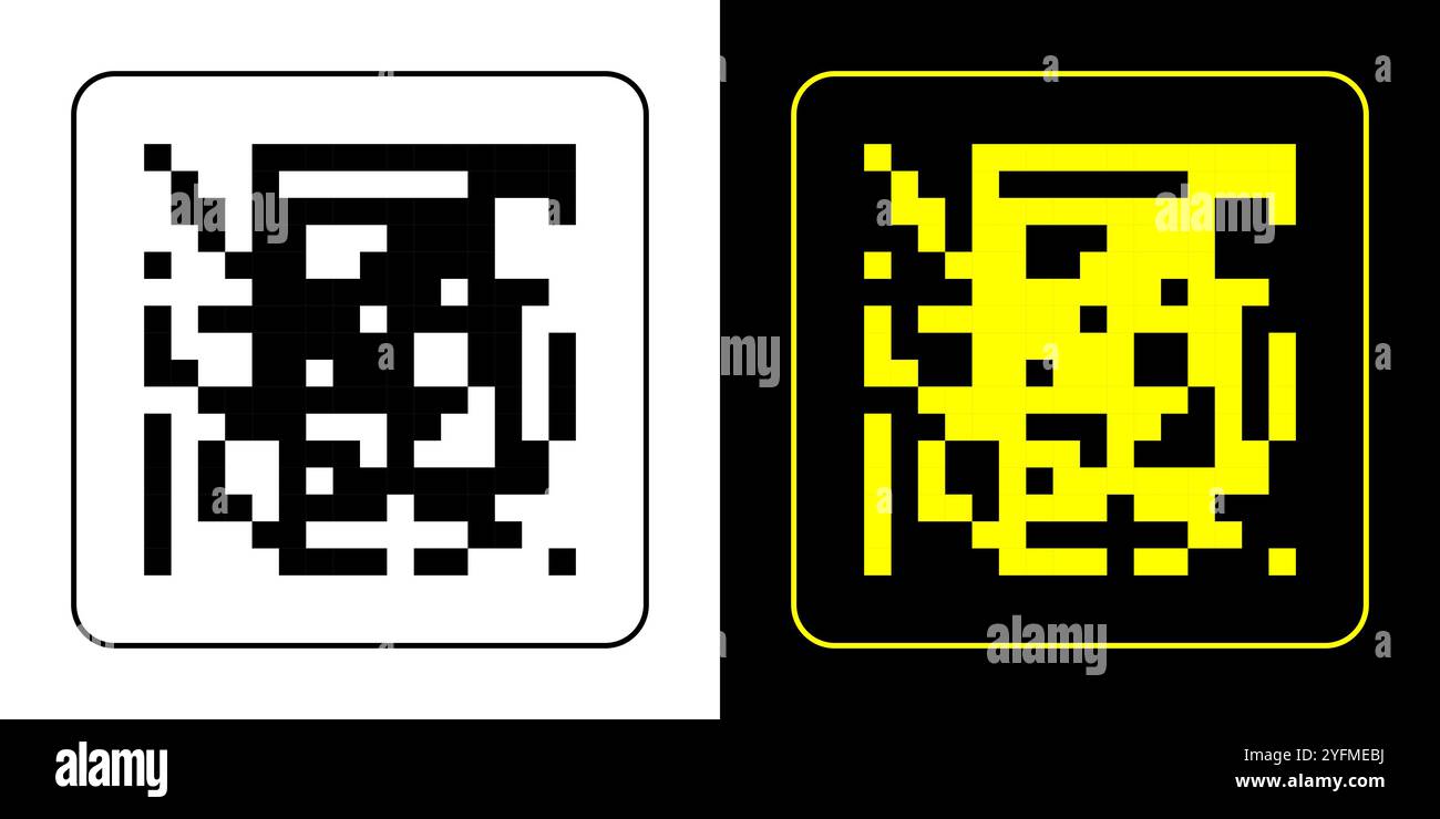 Fake QR code scan me vector illustration Stock Vector Image & Art - Alamy