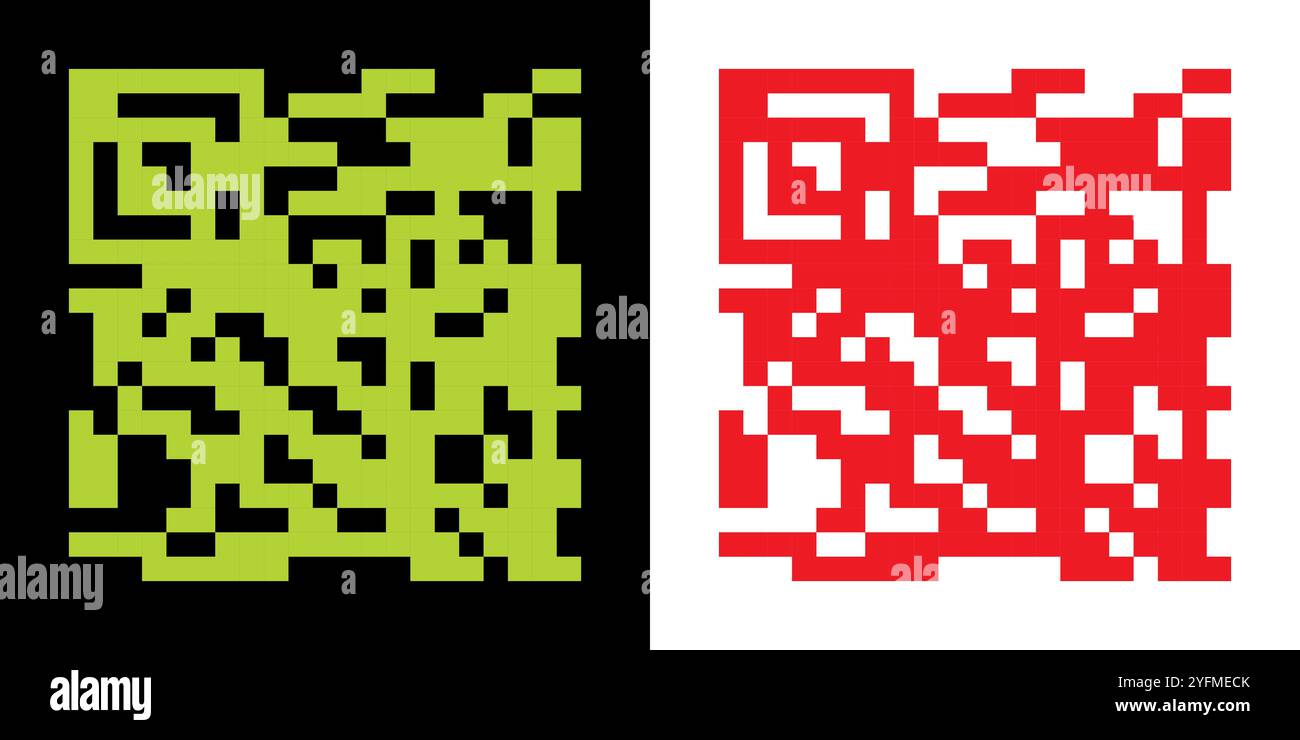 Illustration scan qr code Stock Vector Images - Alamy