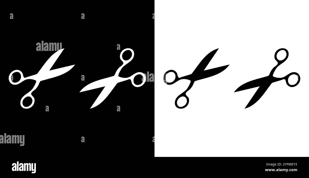 Scissors icon design illustration. Scissors sign symbols Stock Vector ...