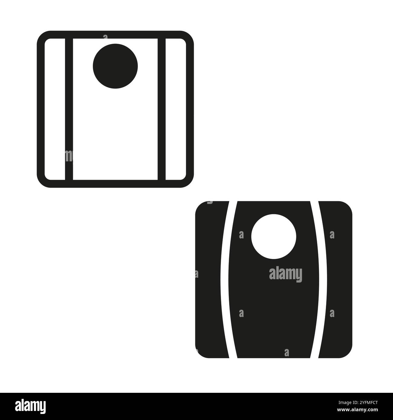 Weight icon. Scale symbol. Fitness tool. Vector illustration Stock ...