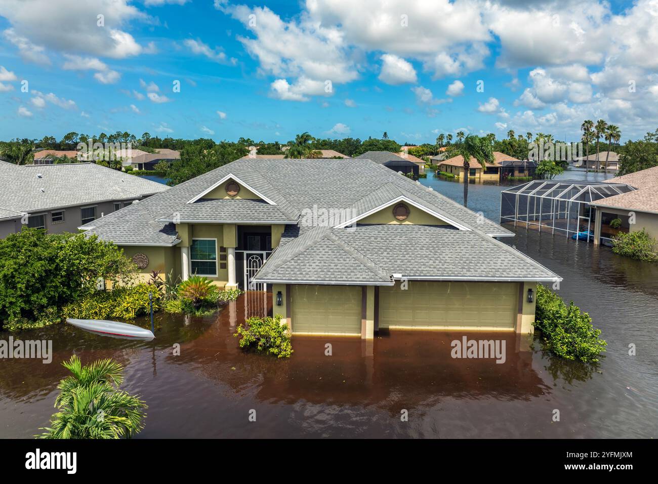 Flooding in Florida caused by tropical storm from hurricane Debby ...