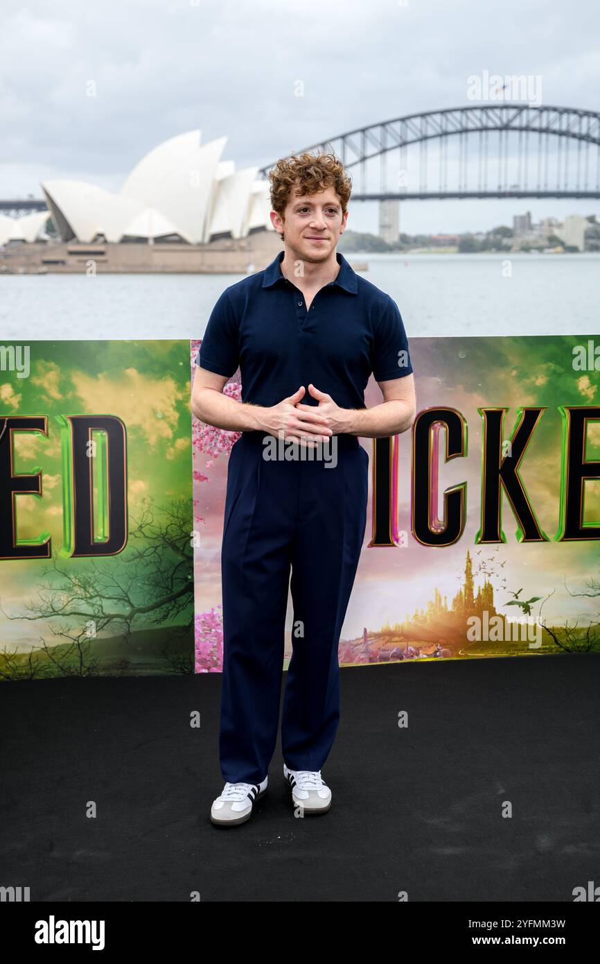 Wicked cast member Ethan Slater poses for a photograph during a media ...