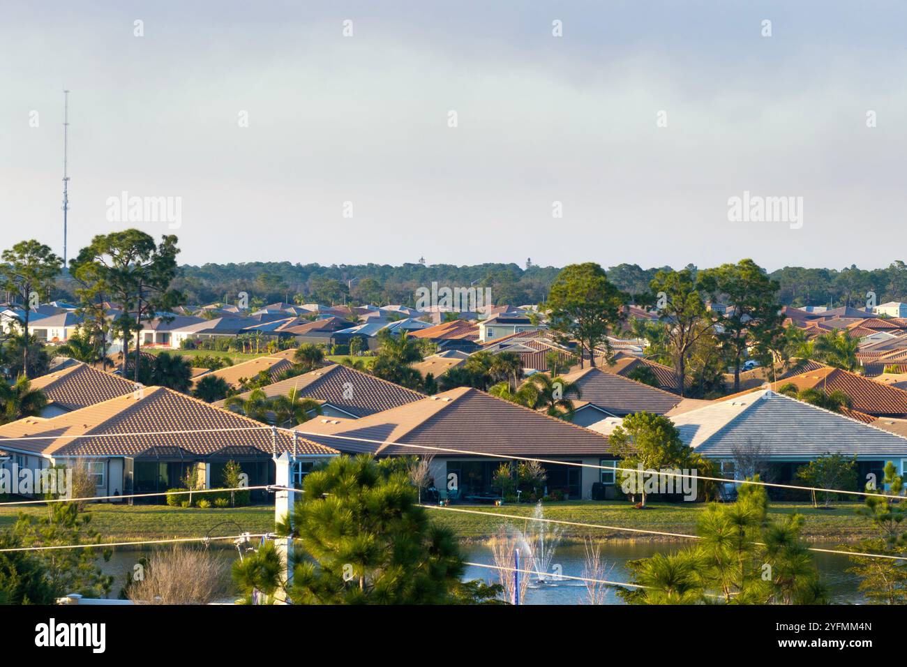 Gated housing usa hi-res stock photography and images - Alamy