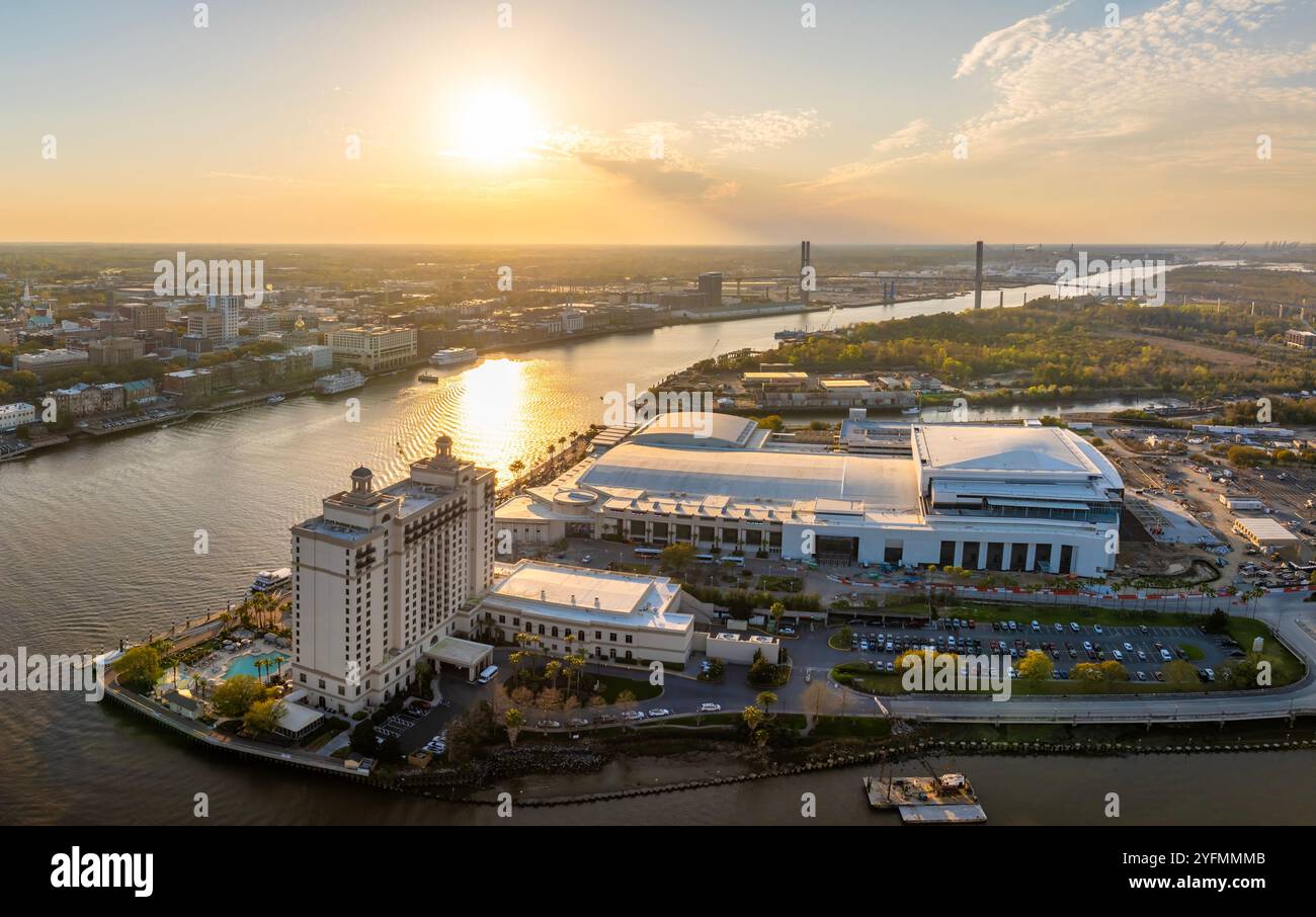 Savannah convention center in Savannah, Georgia. Waterfront American ...
