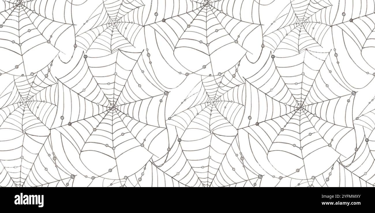 Black spider web with beads pattern for Halloween party decoration ...