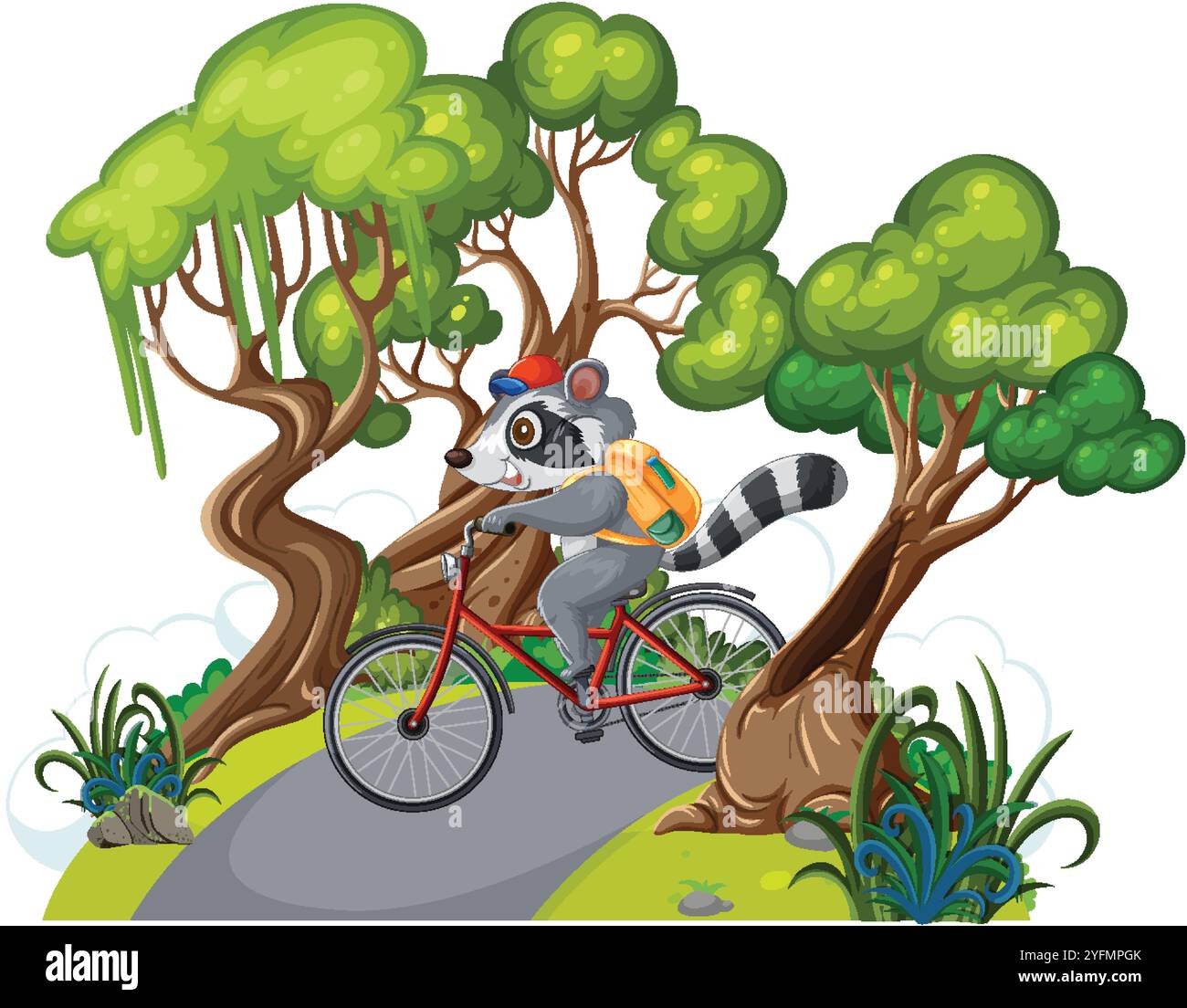 Raccoon trail Cut Out Stock Images & Pictures - Alamy