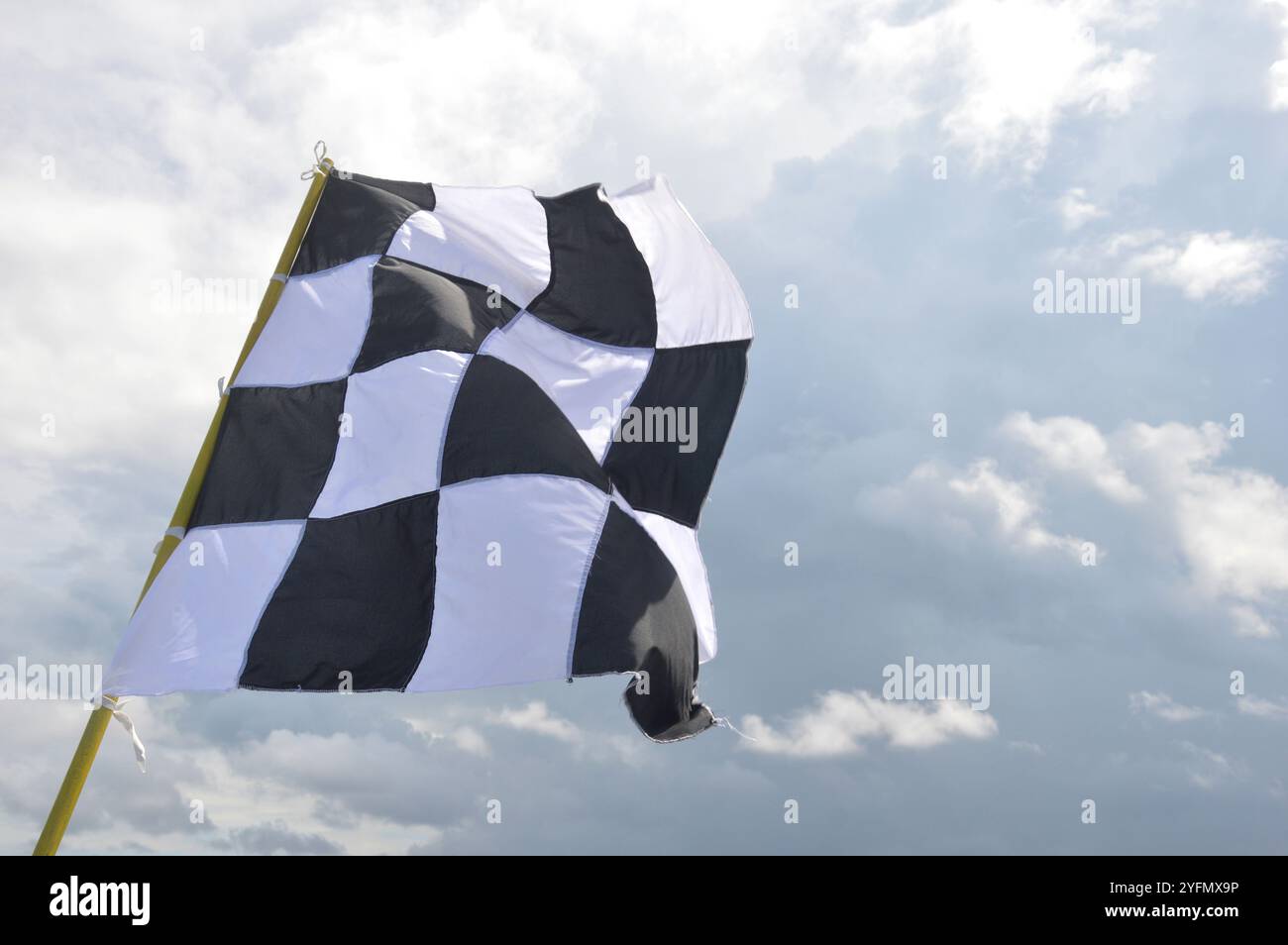 start flag against the sky Stock Photo - Alamy