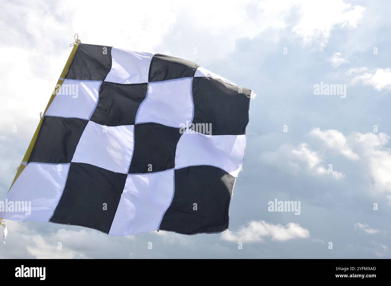 start flag against the sky Stock Photo - Alamy