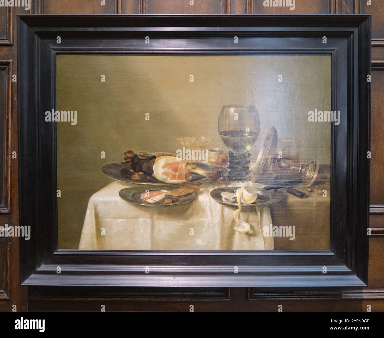 Still Life With Ham and Roemer by Willem Claesz. Amazing detail in the ...