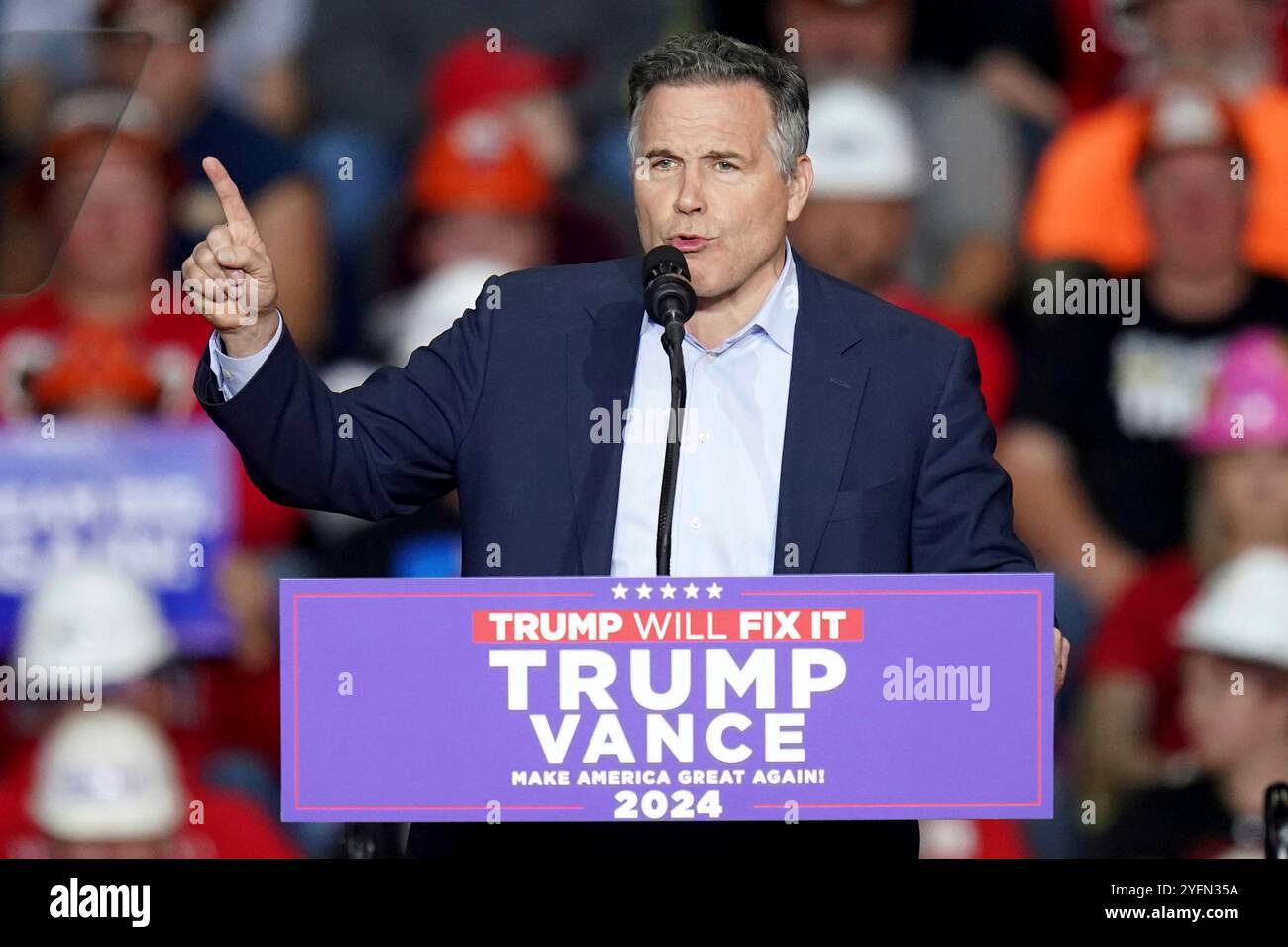 Republican Pennsylvania Senate candidate Dave McCormick speaks before ...