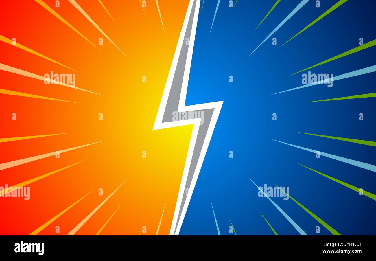 Versus battle retro background with halftones. Vector illustration ...