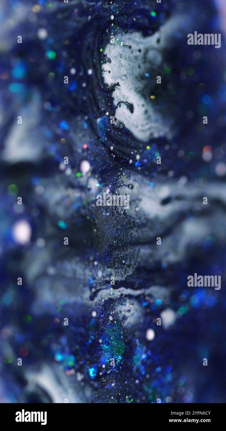 Glitter ink wave color particles hi-res stock photography and images ...