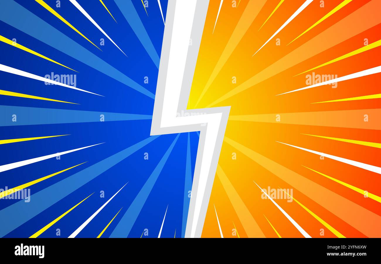 Versus battle retro background with halftones. Vector illustration ...