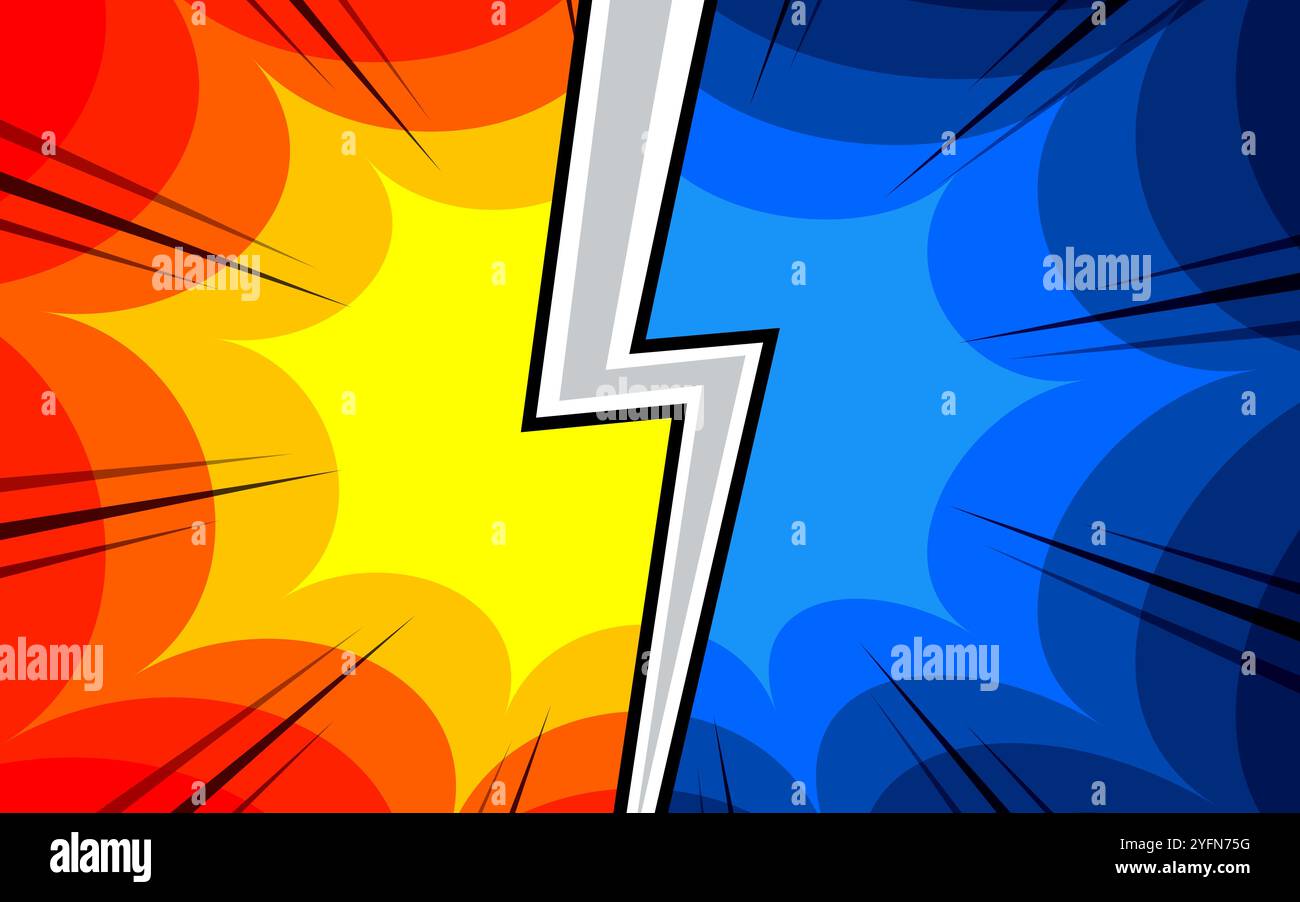Versus battle retro background with halftones. Vector illustration ...