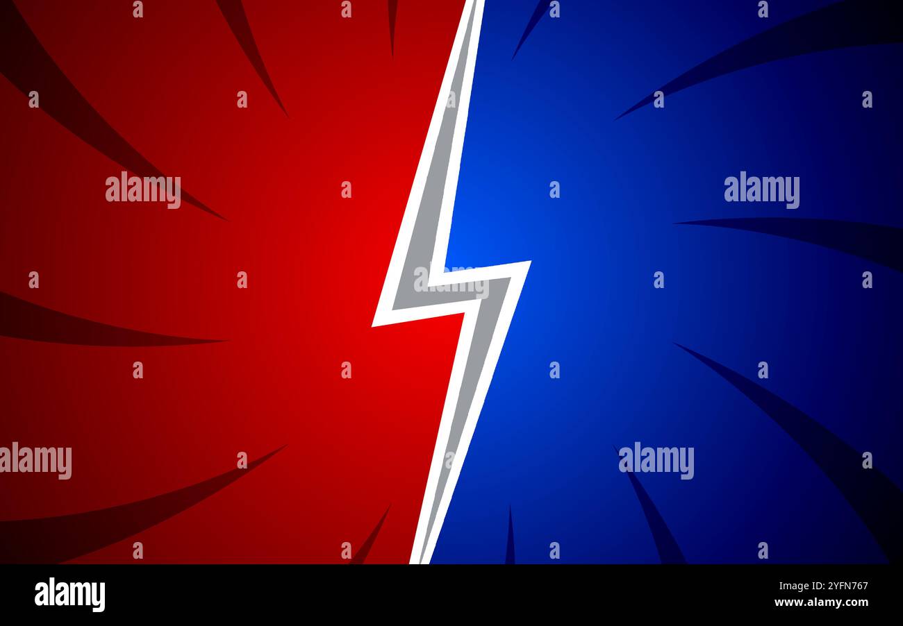 Versus battle retro background with halftones. Vector illustration ...