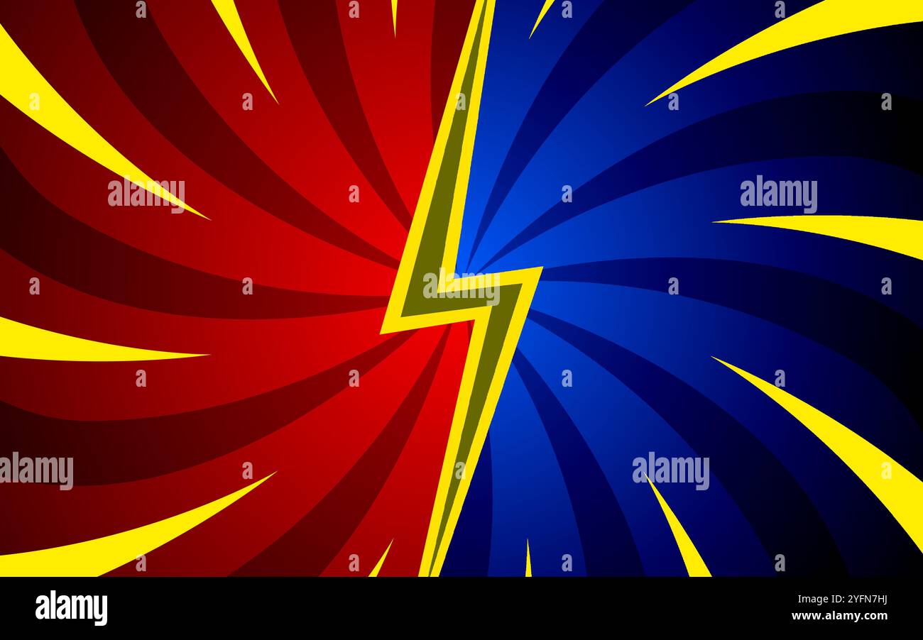 Versus battle retro background with halftones. Vector illustration ...