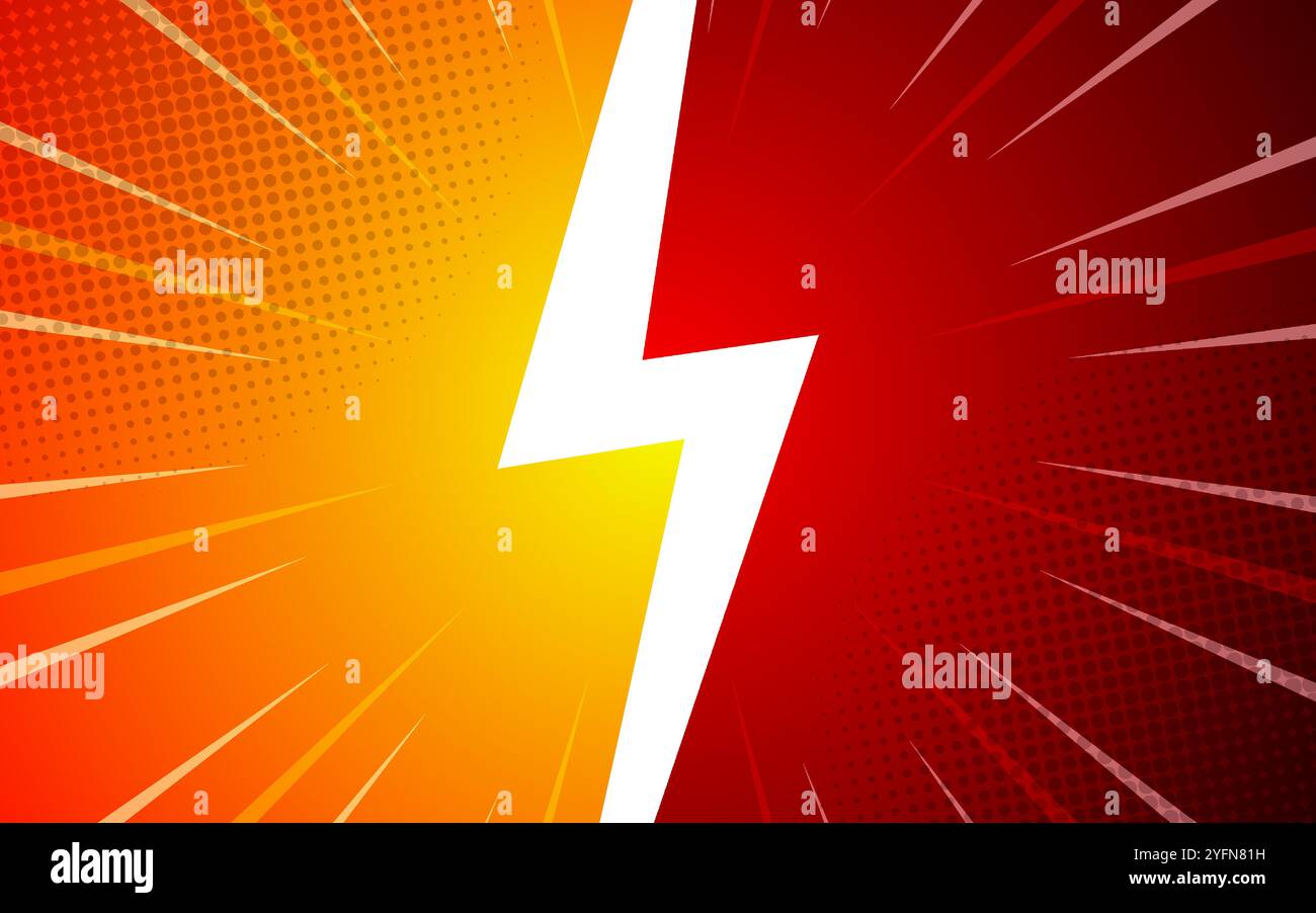 Versus battle retro background with halftones. Vector illustration ...