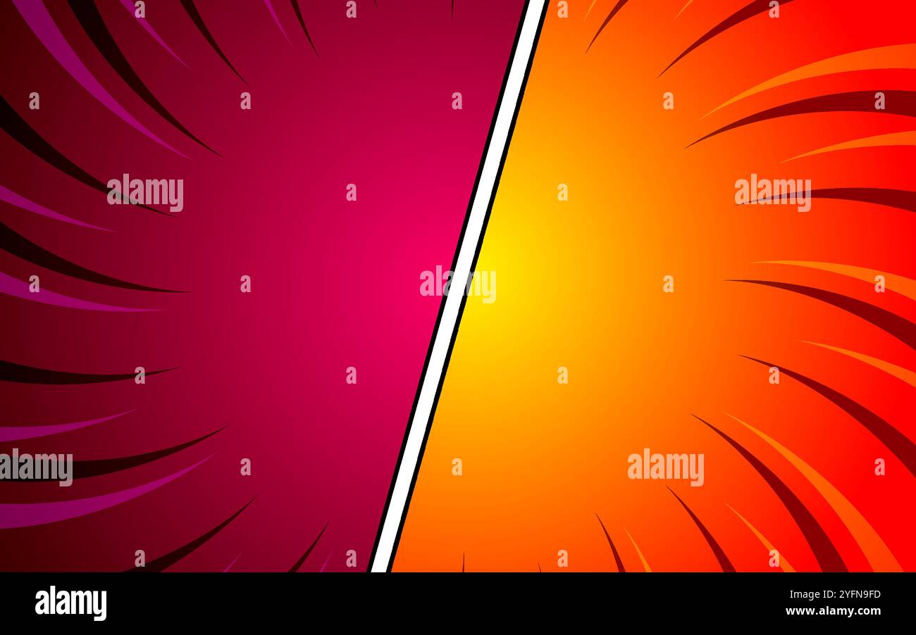Versus battle retro background with halftones. Vector illustration ...