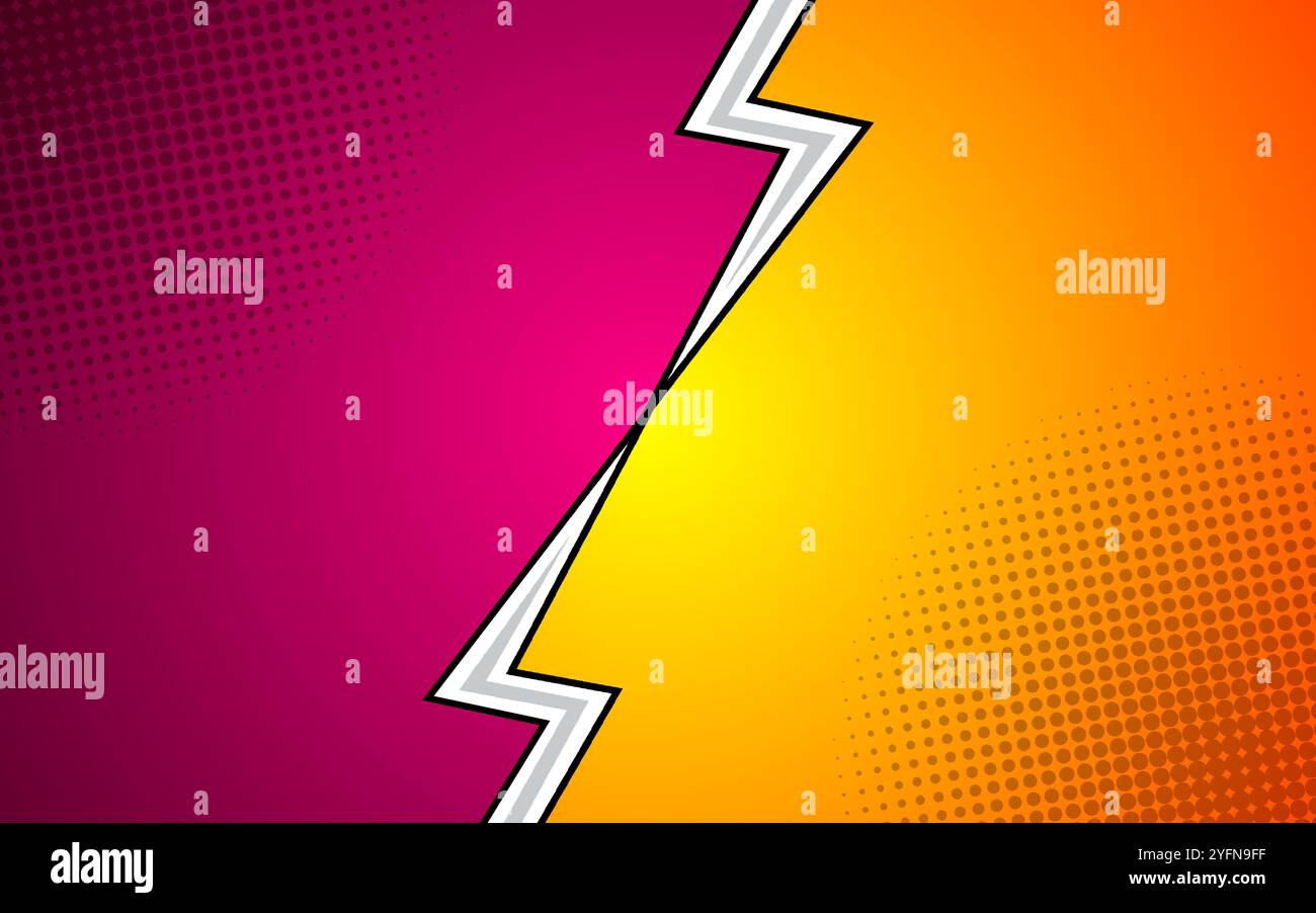 Versus battle retro background with halftones. Vector illustration ...