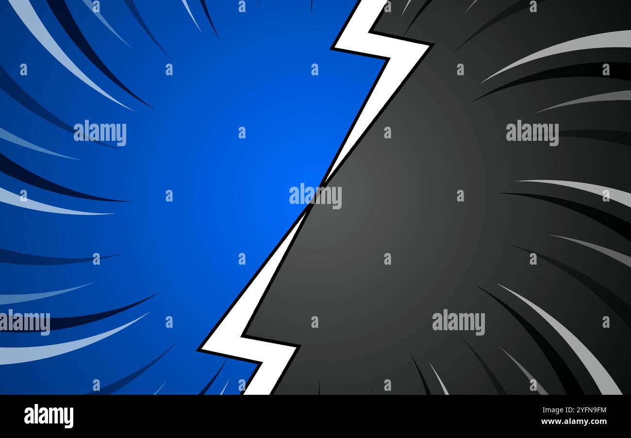 Versus battle retro background with halftones. Vector illustration ...