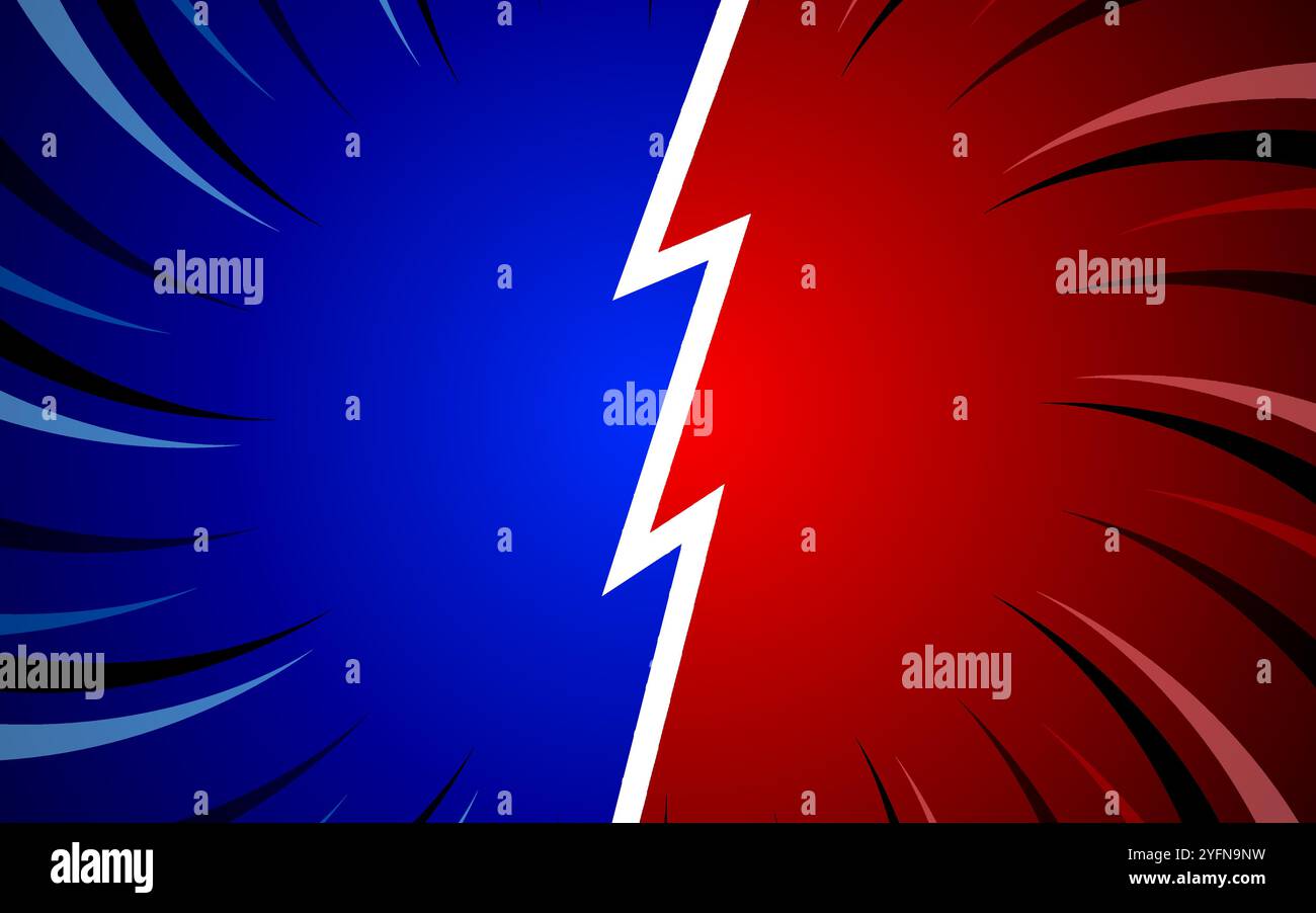 Versus battle retro background with halftones. Vector illustration ...
