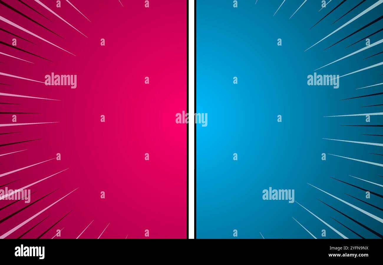 Versus battle retro background with halftones. Vector illustration ...