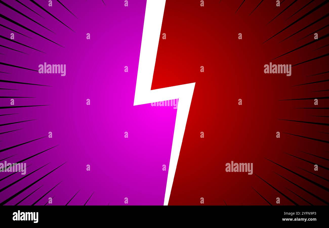 Versus battle retro background with halftones. Vector illustration ...