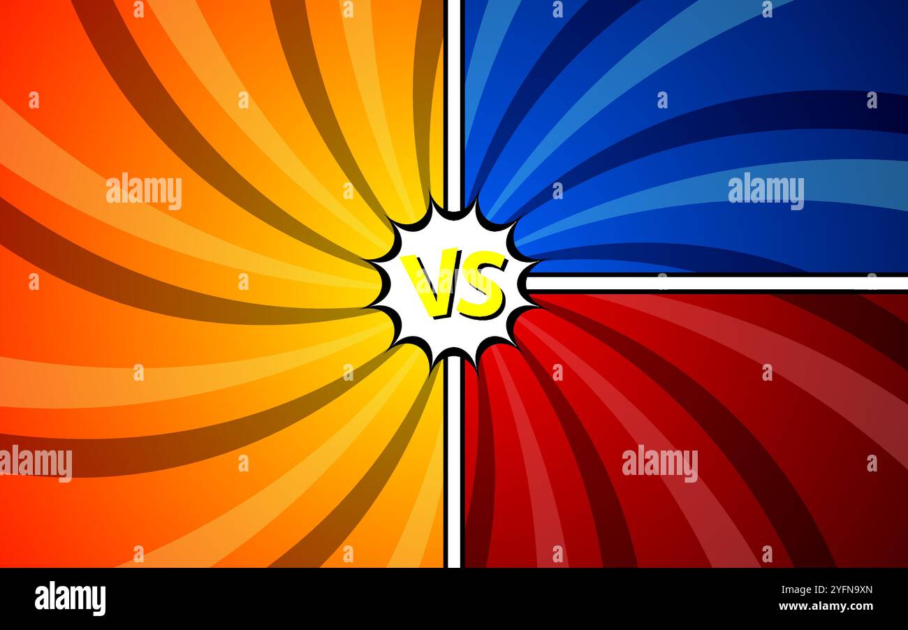 Colorful comic abstract scene page background. vector illustration ...