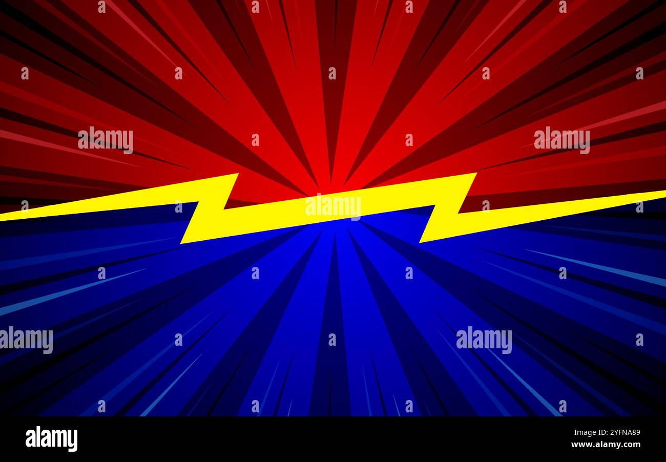 Versus battle retro background with halftones. Vector illustration ...