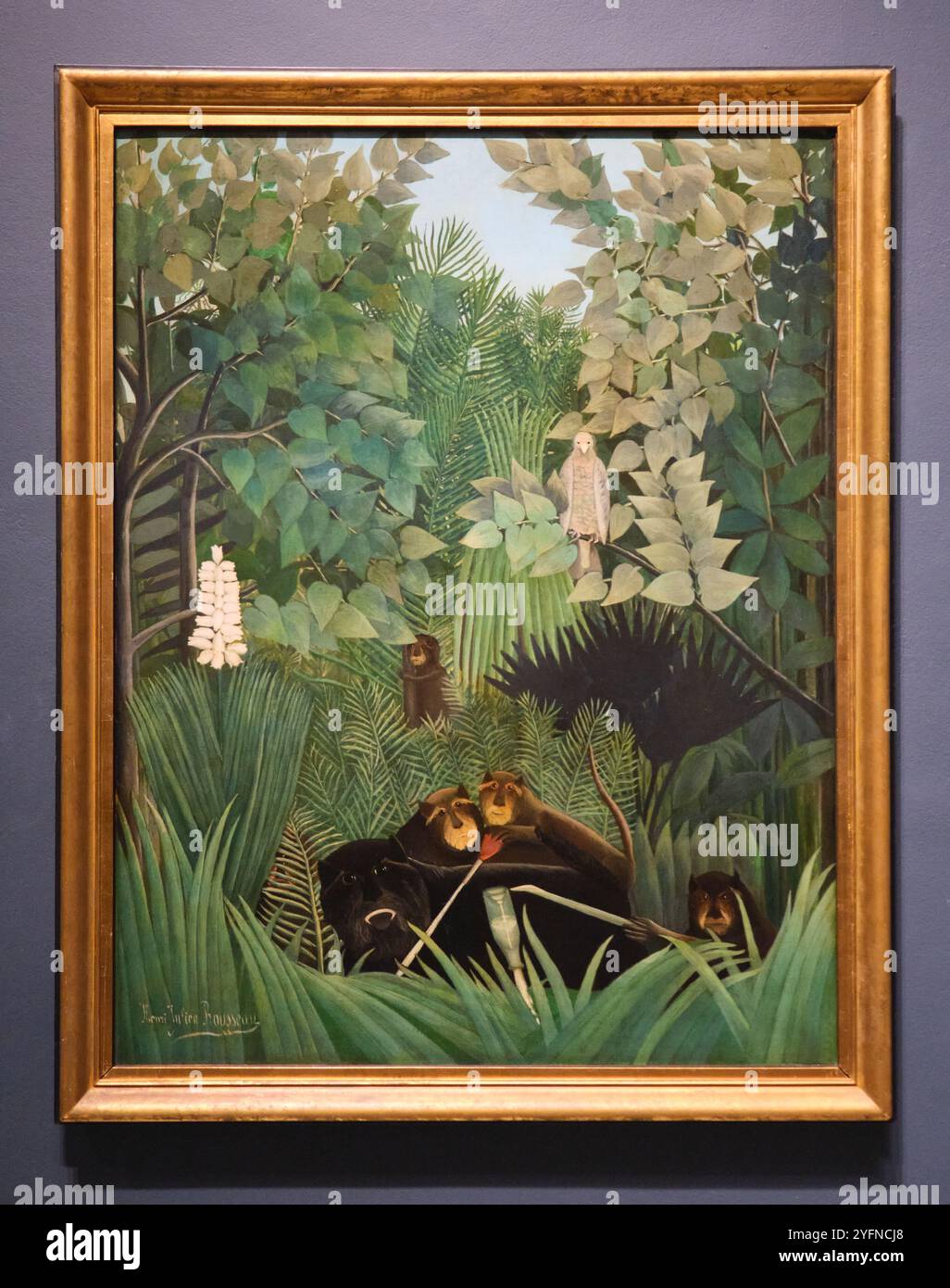 The painting, the Merry Jesters by French artist Henri Rousseau ...