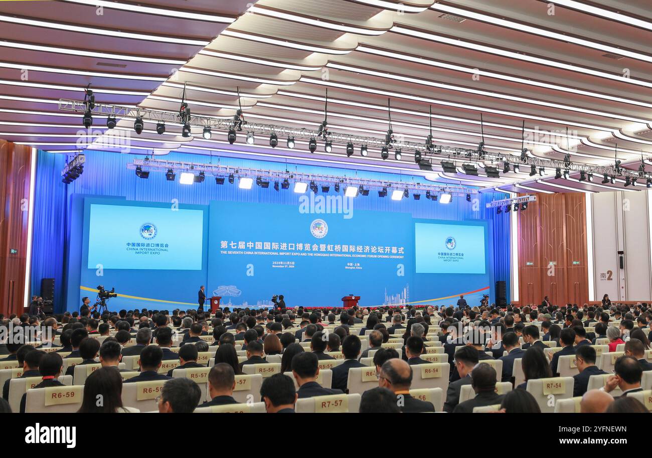 Shanghai. 5th Nov, 2024. The opening ceremony of the seventh China ...