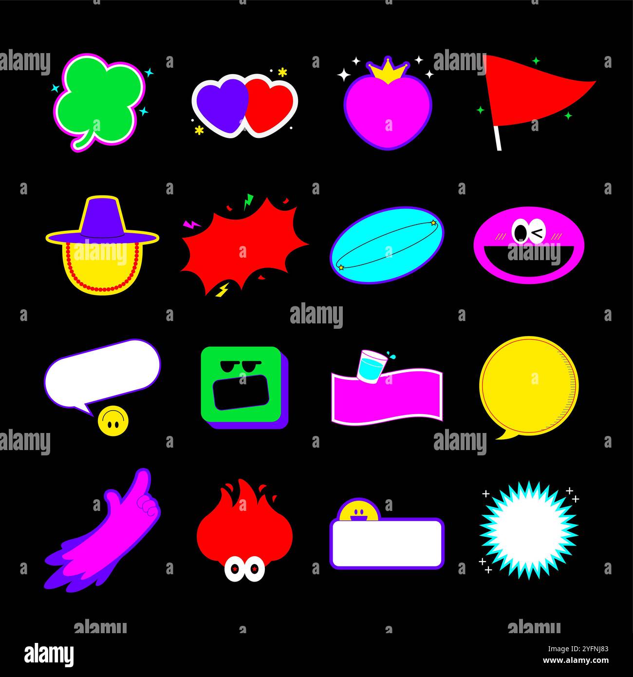 Trending stickers hi-res stock photography and images - Alamy