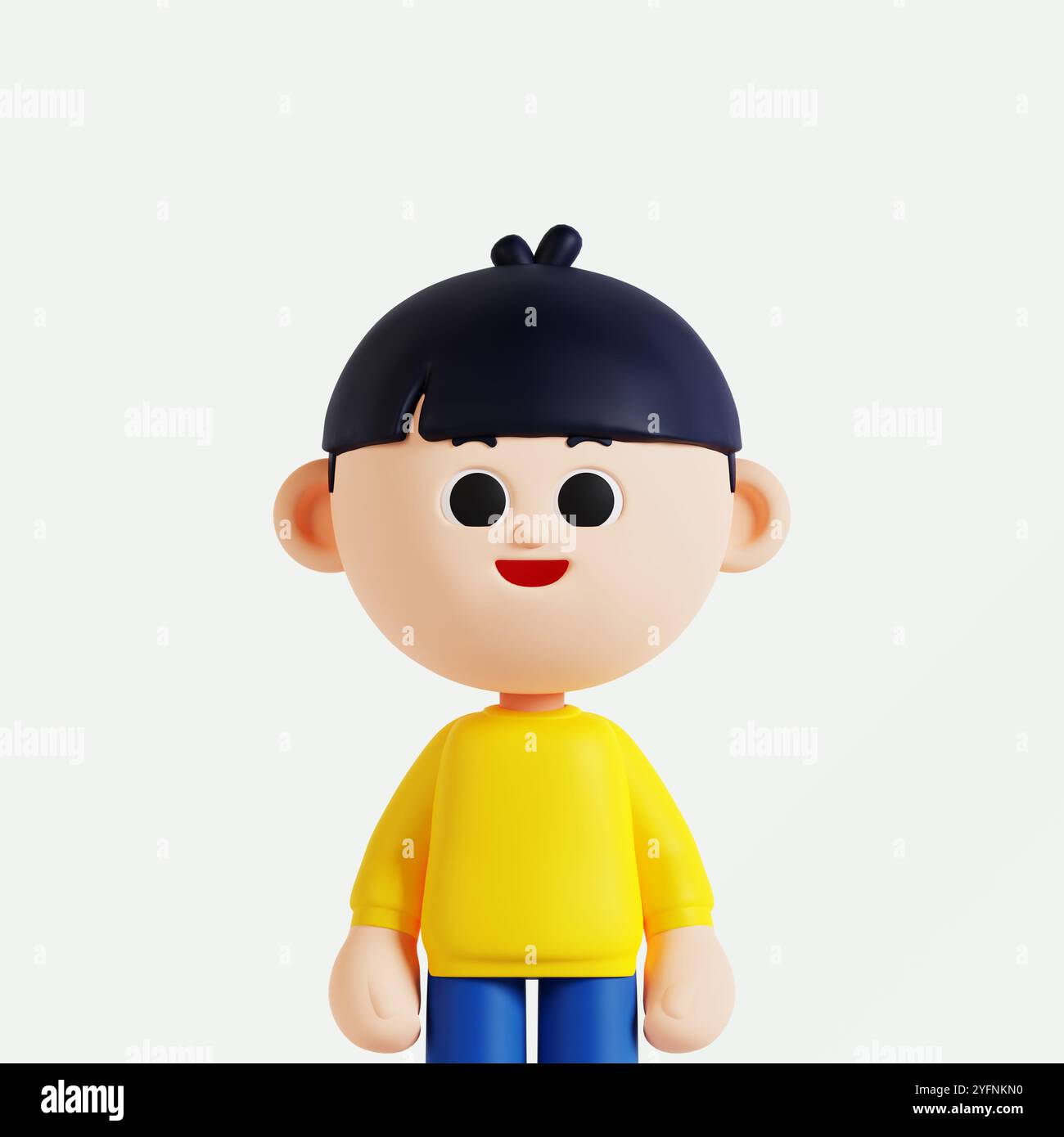 Ordinary man and child 3D avatar profile character Stock Photo - Alamy