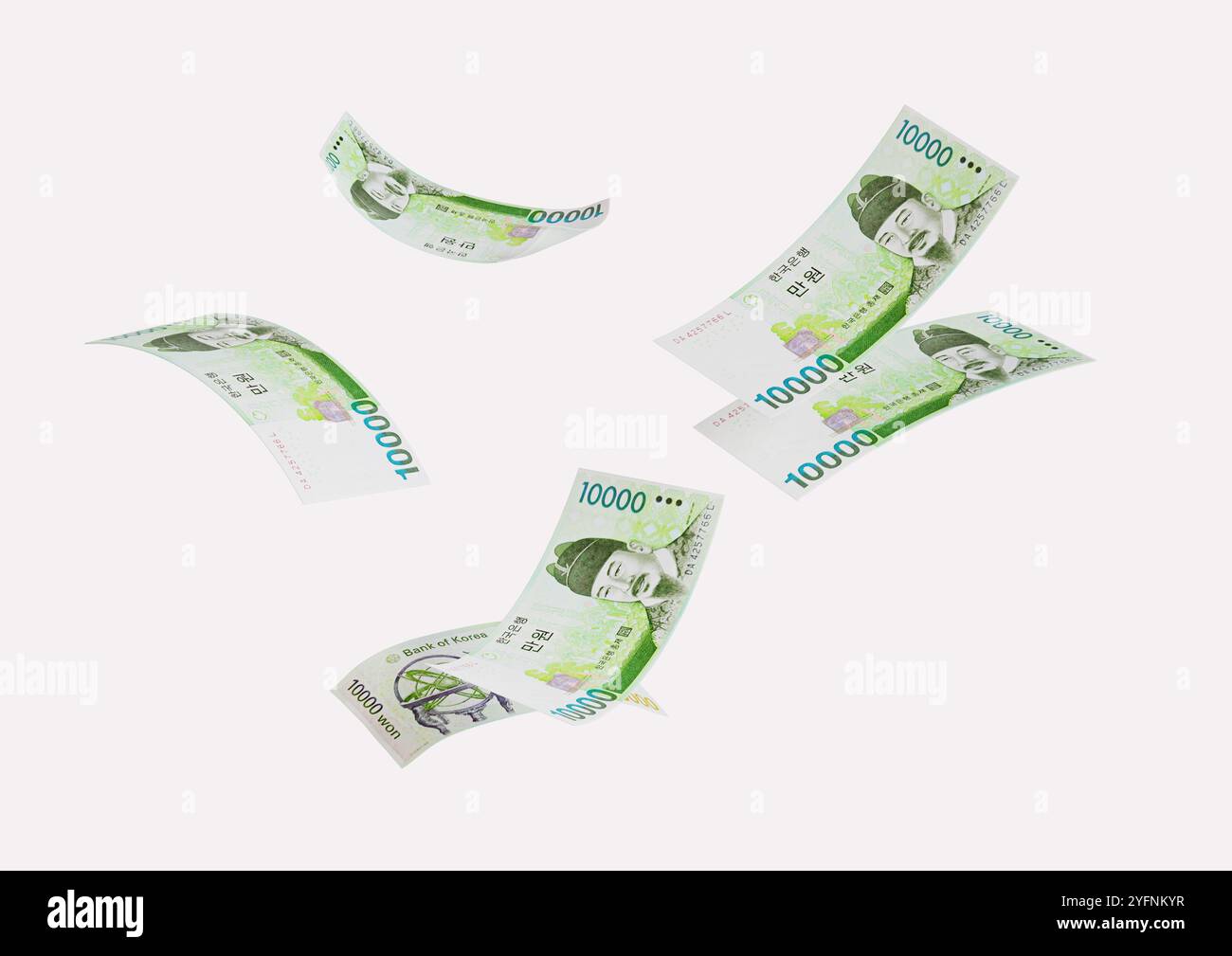 Won bills hi-res stock photography and images - Alamy