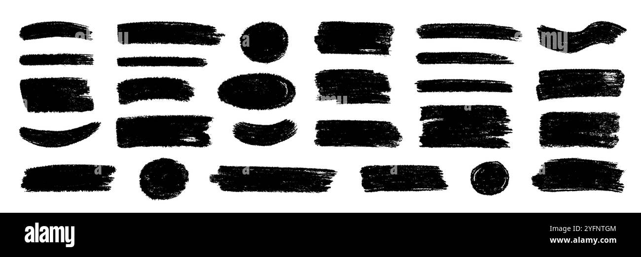 Brush box paint background text banner. Brush paint stroke for text box ...