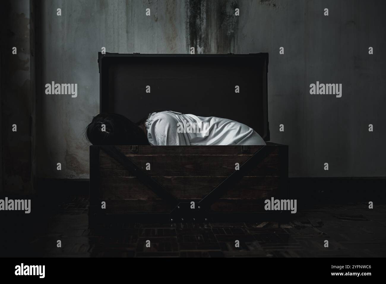Girl dark hair chest hi-res stock photography and images - Alamy