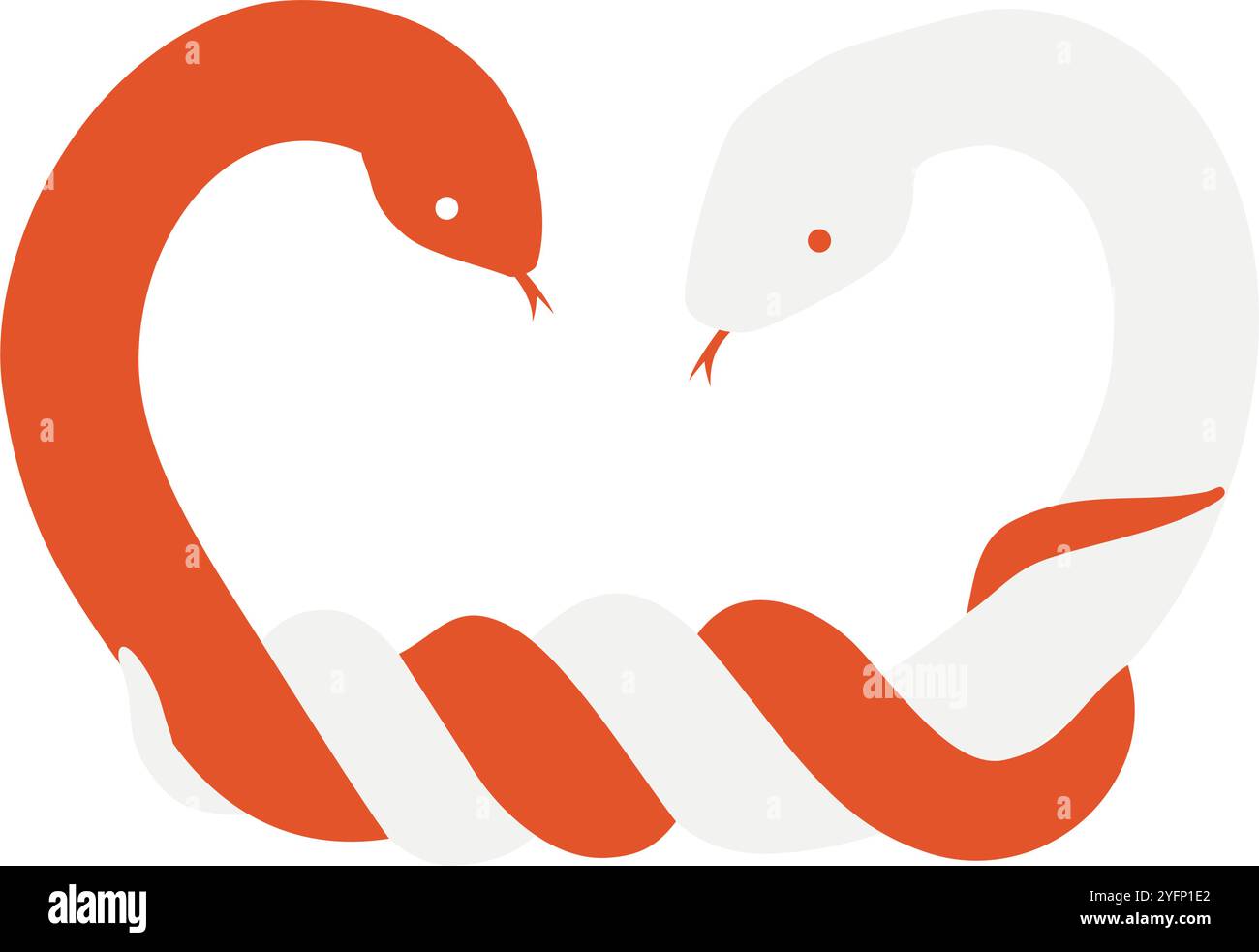 Entwined snakes Cut Out Stock Images & Pictures - Alamy