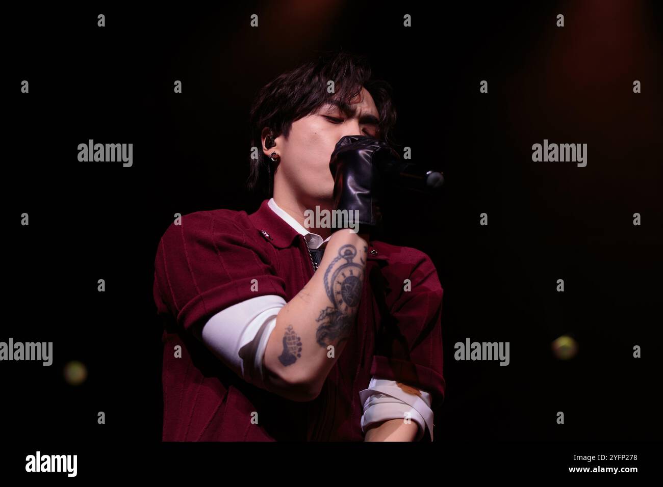 Korean-Canadian singer Junny performs at The Concert Hall in Toronto ...