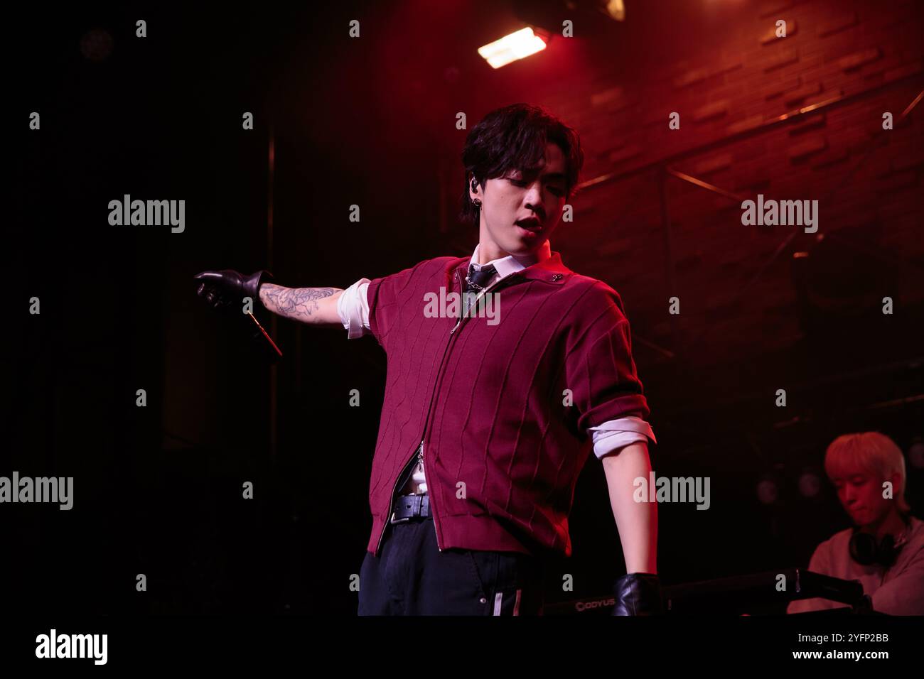 Korean-Canadian singer Junny performs at The Concert Hall in Toronto ...