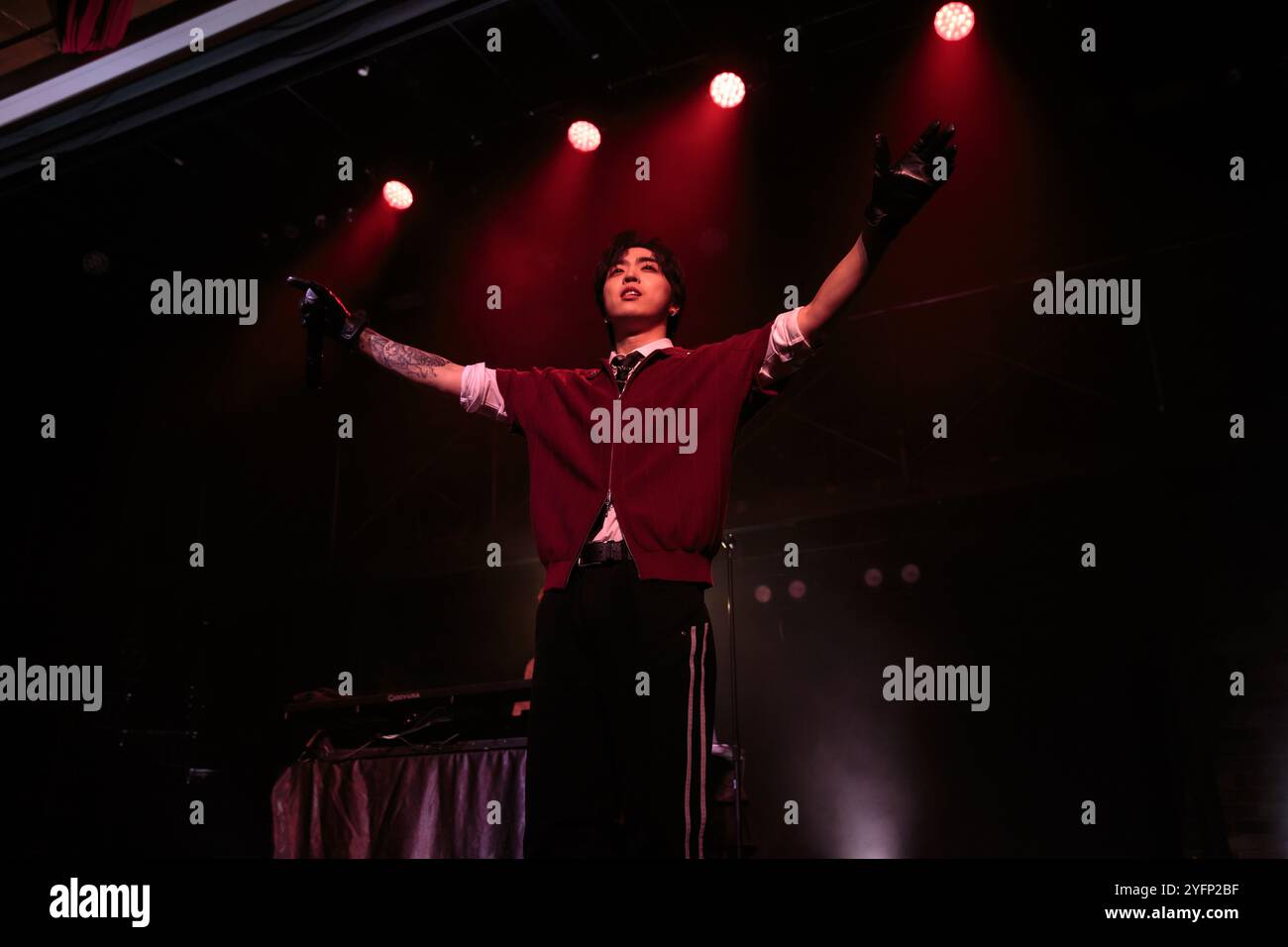 Korean-Canadian singer Junny performs at The Concert Hall in Toronto ...