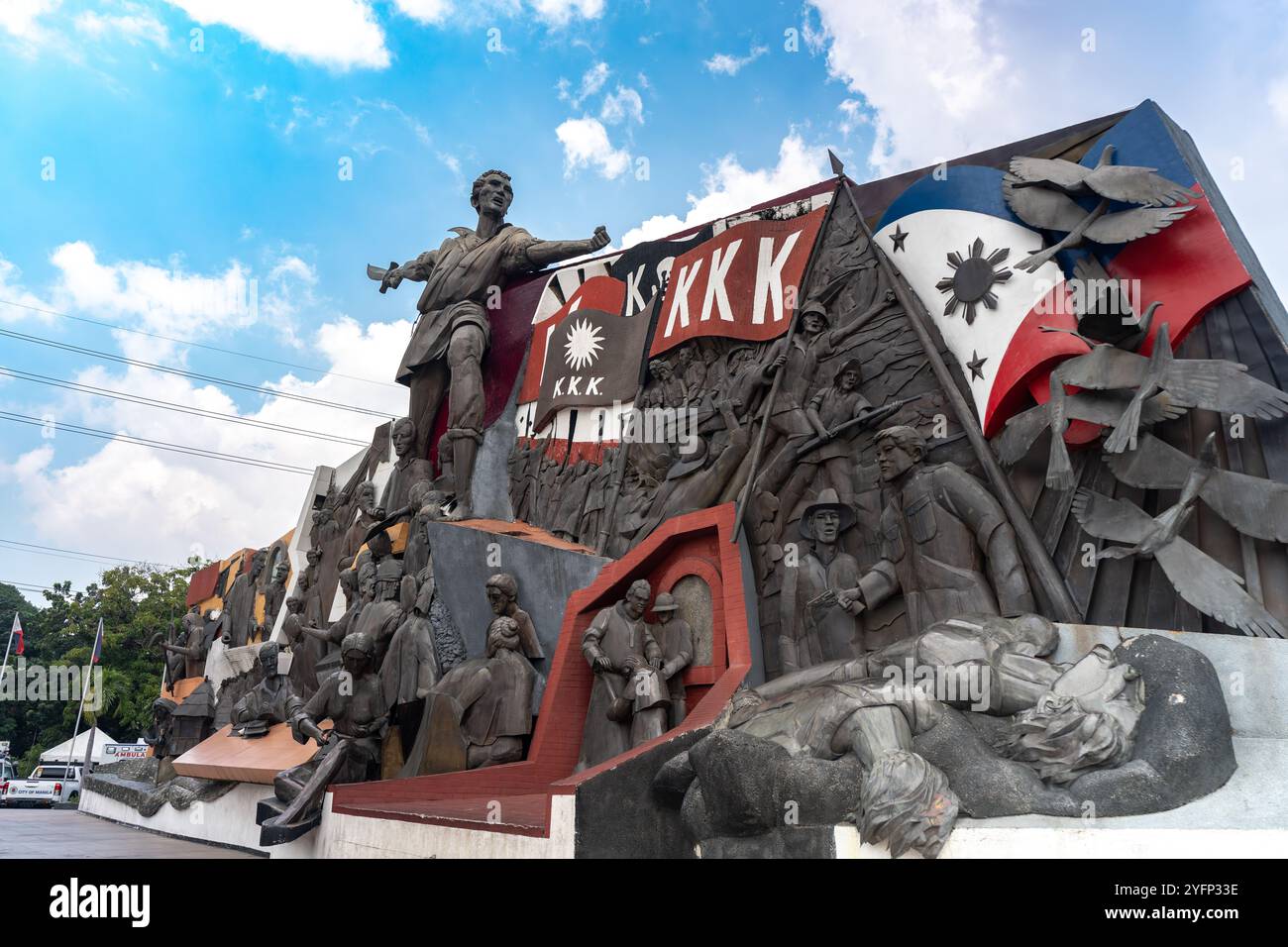 Statue of Andres Bonifacio located next to Manila City Hall ...